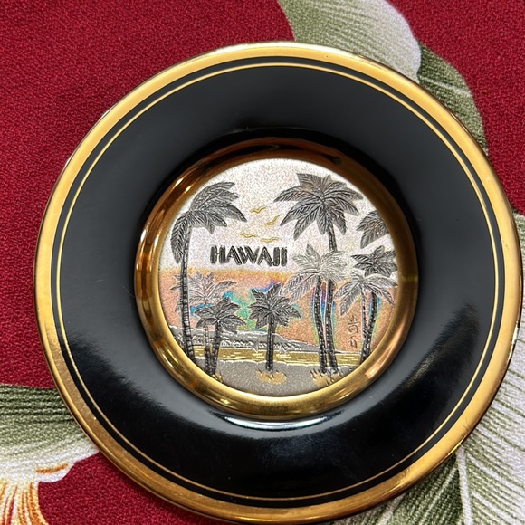 Chokin | Art | Hawaiian Small Plate Chokin Art In Japan | Poshmark